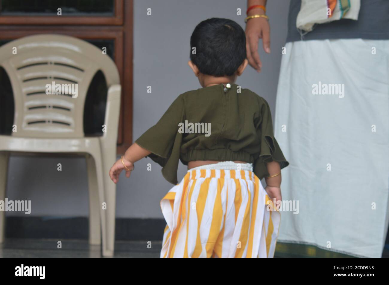 Indian Hindu family worshipping God on the festival day with all family ...