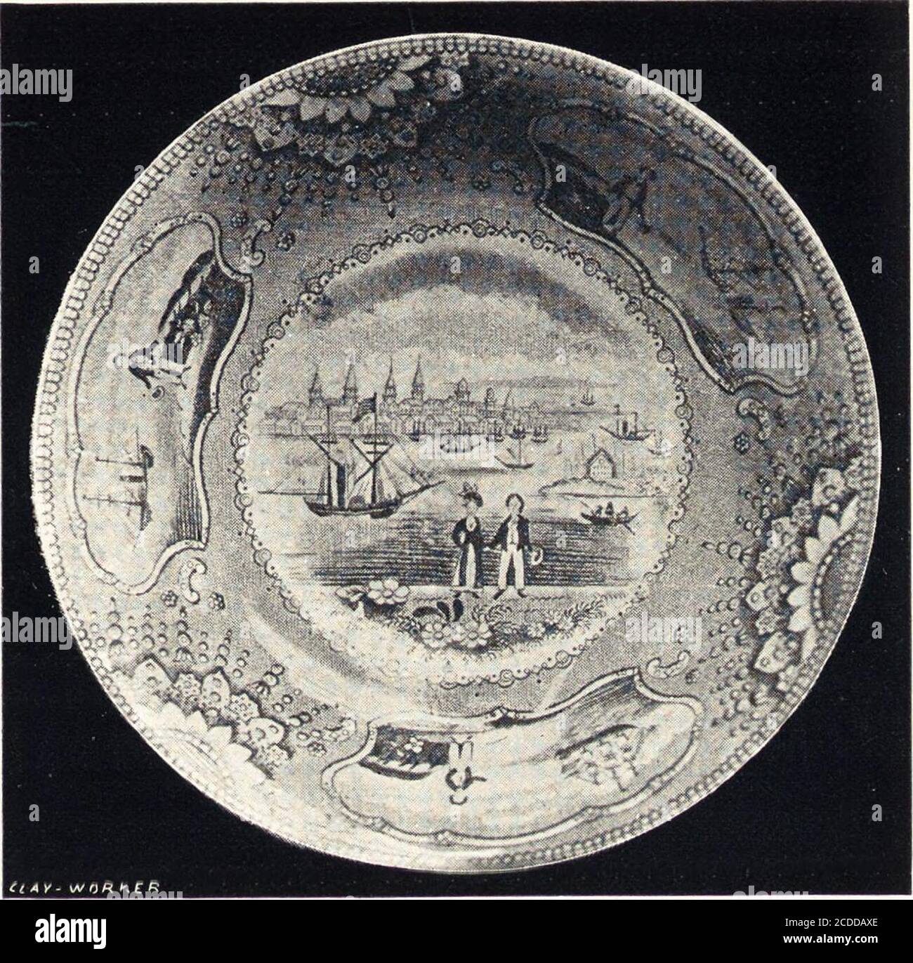 . Anglo-American pottery : old English china with American views, a ...
