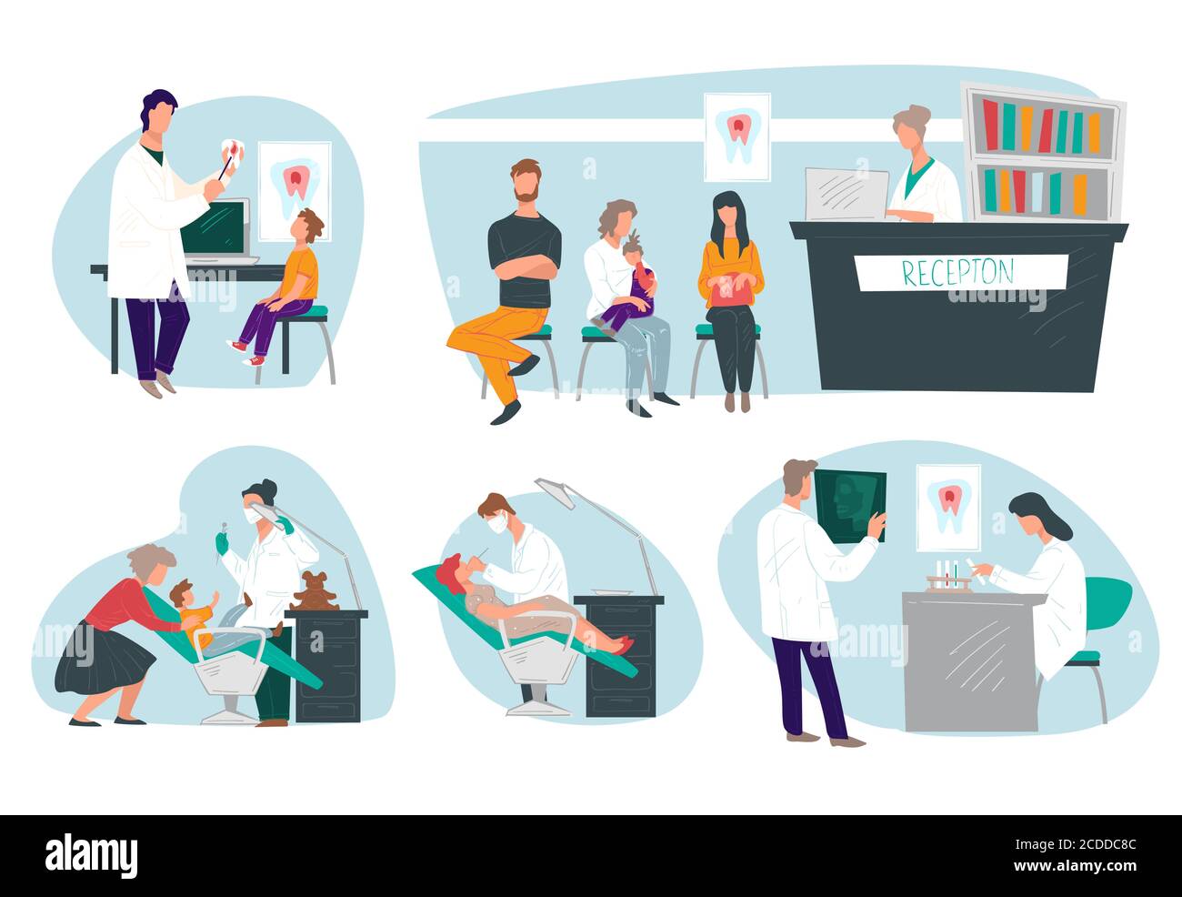 Doctor examining patients Cut Out Stock Images & Pictures - Alamy