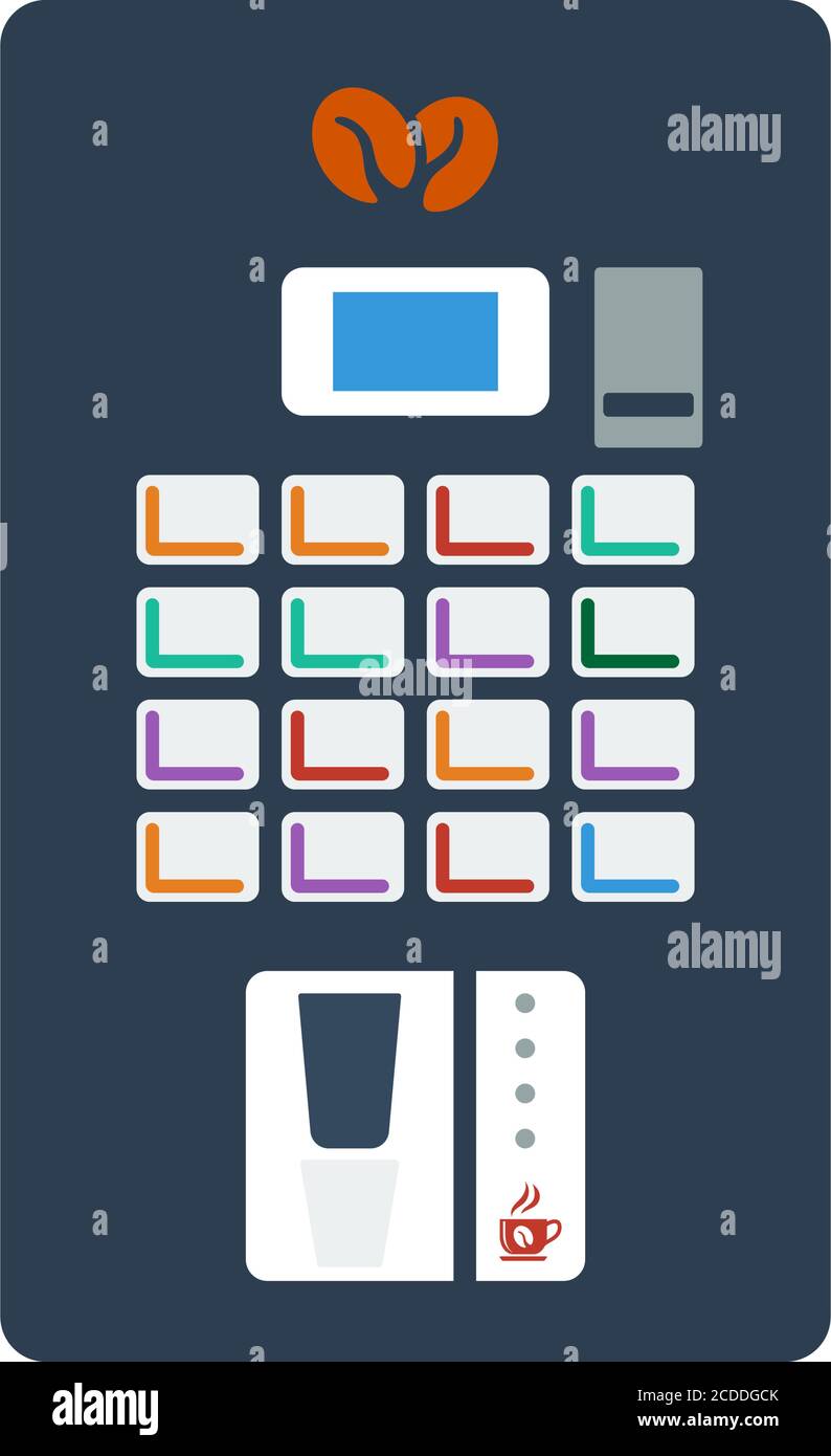 Vending machine selling hot Cut Out Stock Images & Pictures - Alamy