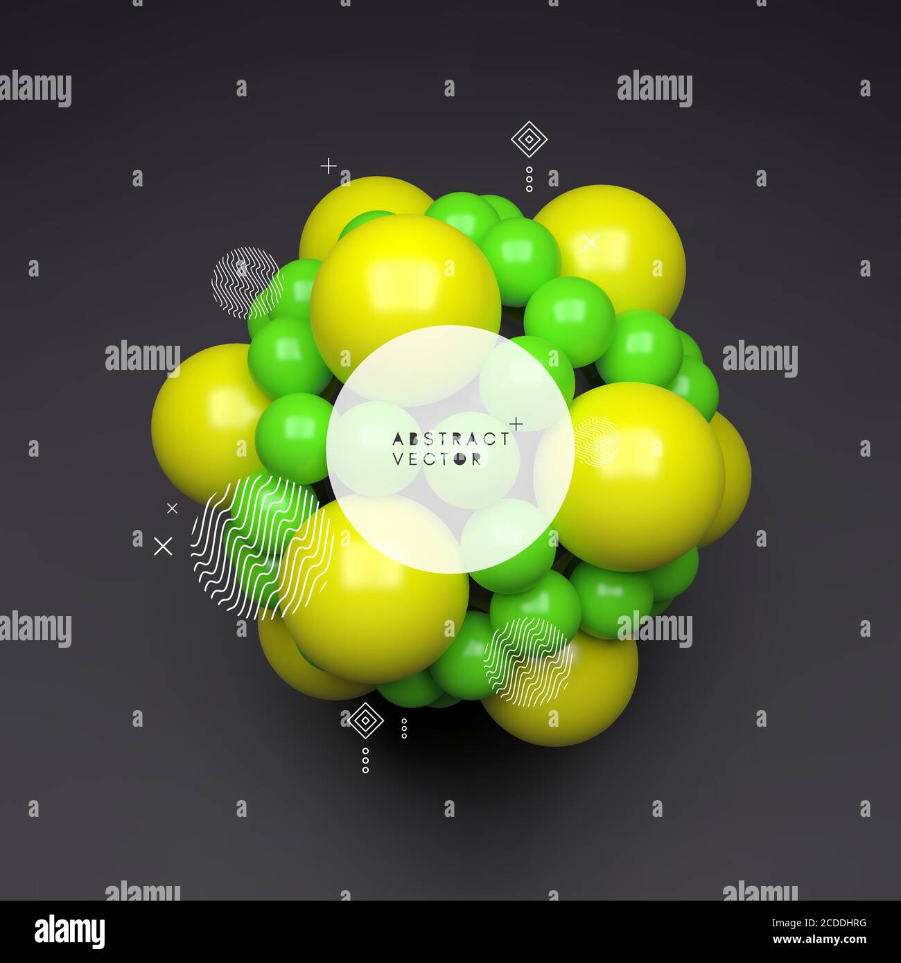 3d Molecule Molecular Structure Vector Illustration For Science Stock