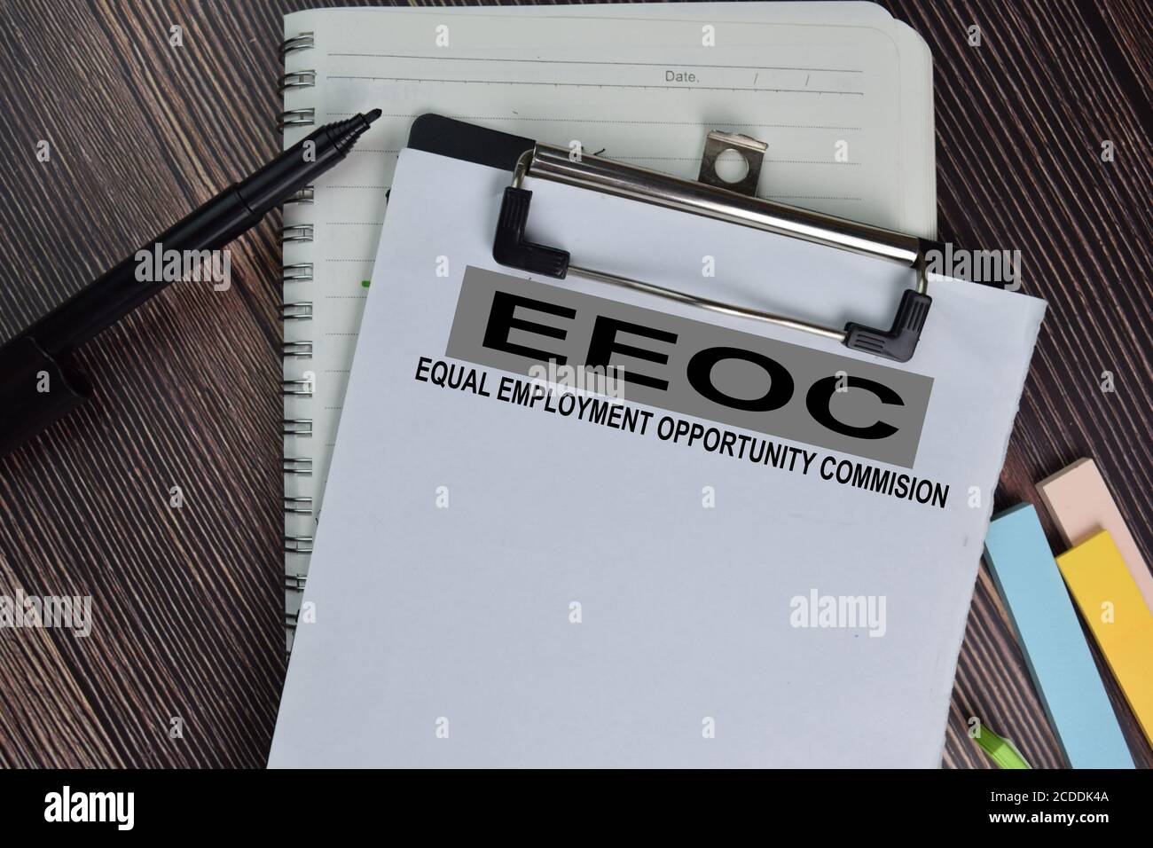 Equal Employment Opportunity Commission (EEOC) text on Document form ...