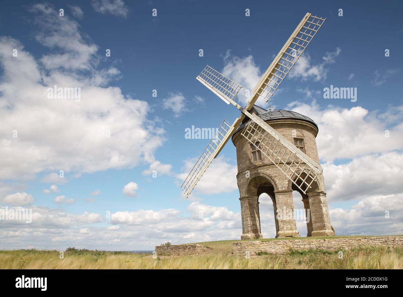 landscape image of Chesterton Windmill with a unusual stone tower ...