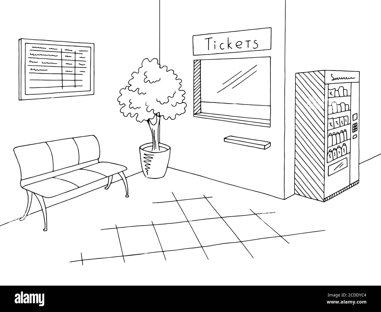 Empty ticket hall Cut Out Stock Images & Pictures - Alamy