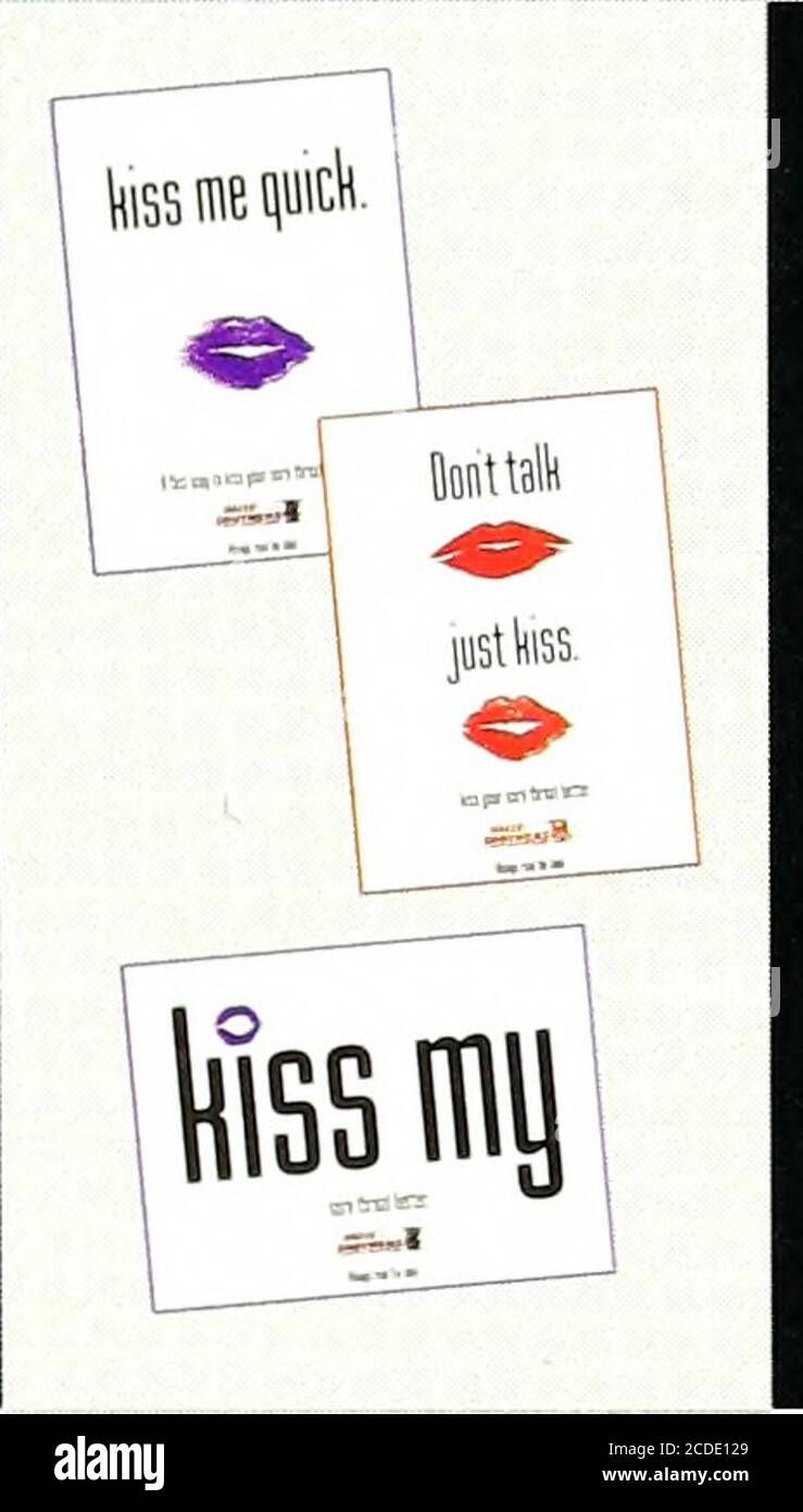 Advertising campaign kiss hi-res stock photography and images - Alamy