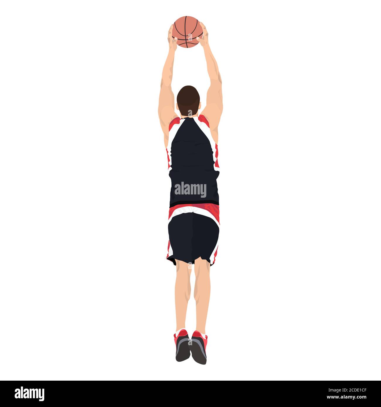 Shooting layup Stock Vector Images - Alamy