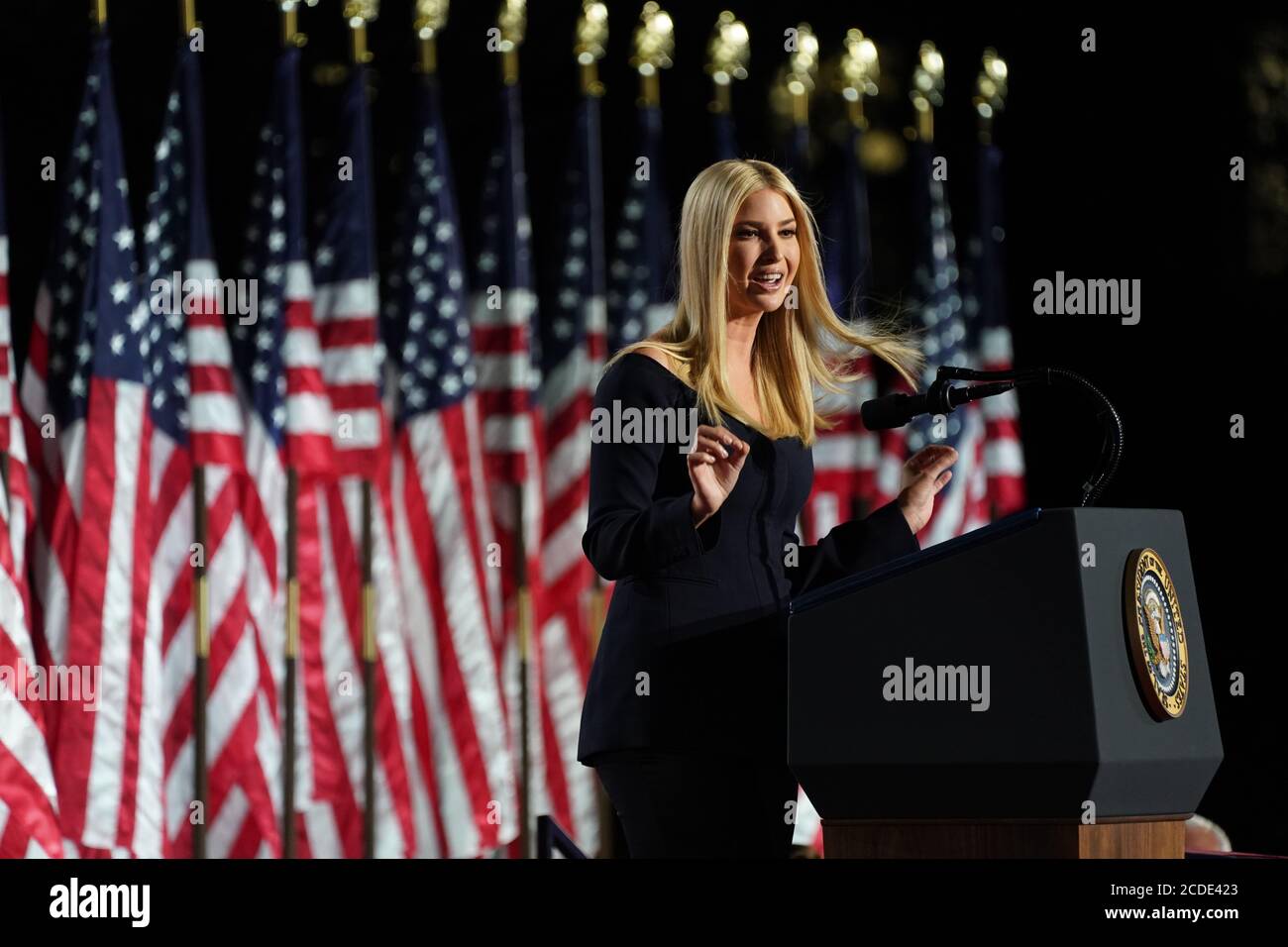 First Daughter and Advisor to the President Ivanka Trump makes remarks ...