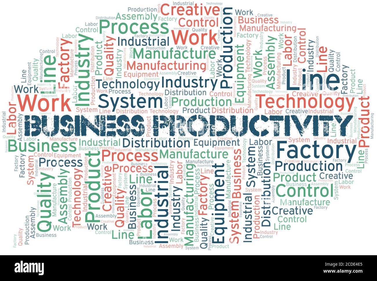 Business Productivity word cloud create with the text only Stock Vector ...