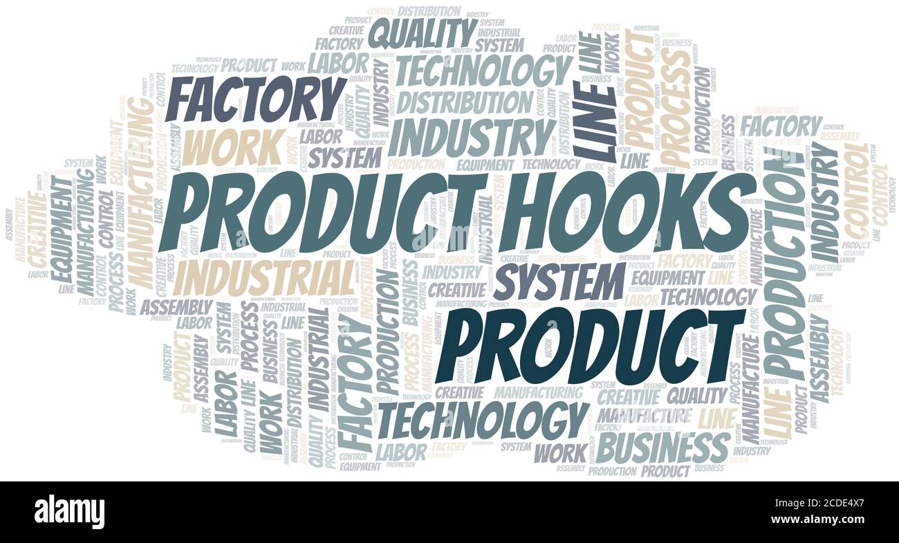 Product Hooks word cloud create with the text only Stock Vector Image ...