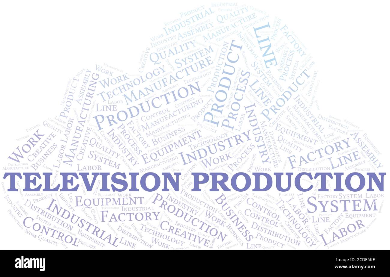 Television Production word cloud create with the text only Stock Vector ...