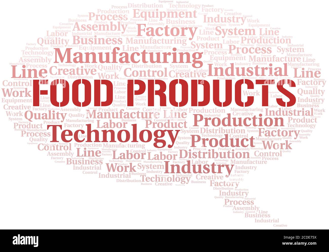 Food Products word cloud create with the text only Stock Vector Image ...