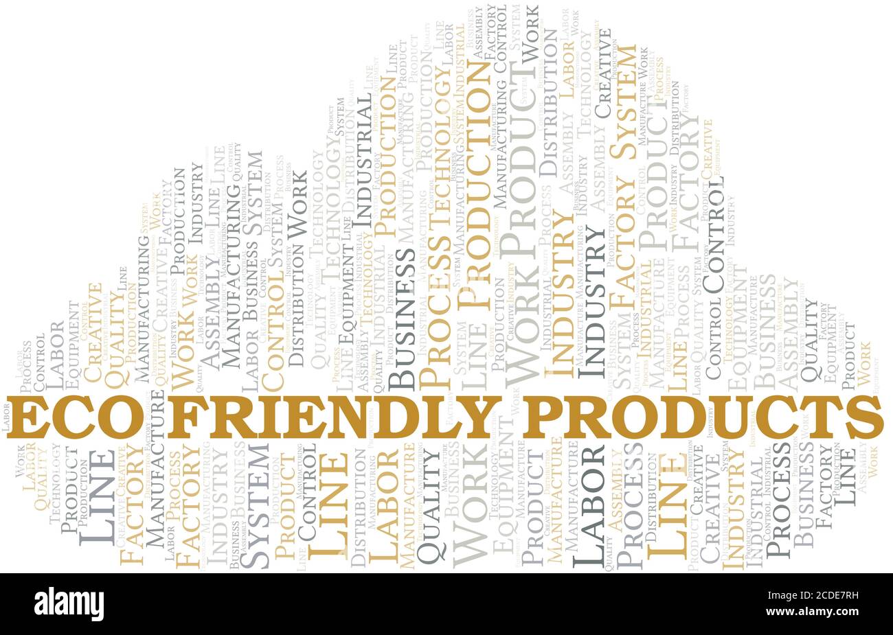 Eco Friendly Products word cloud create with the text only Stock Vector ...