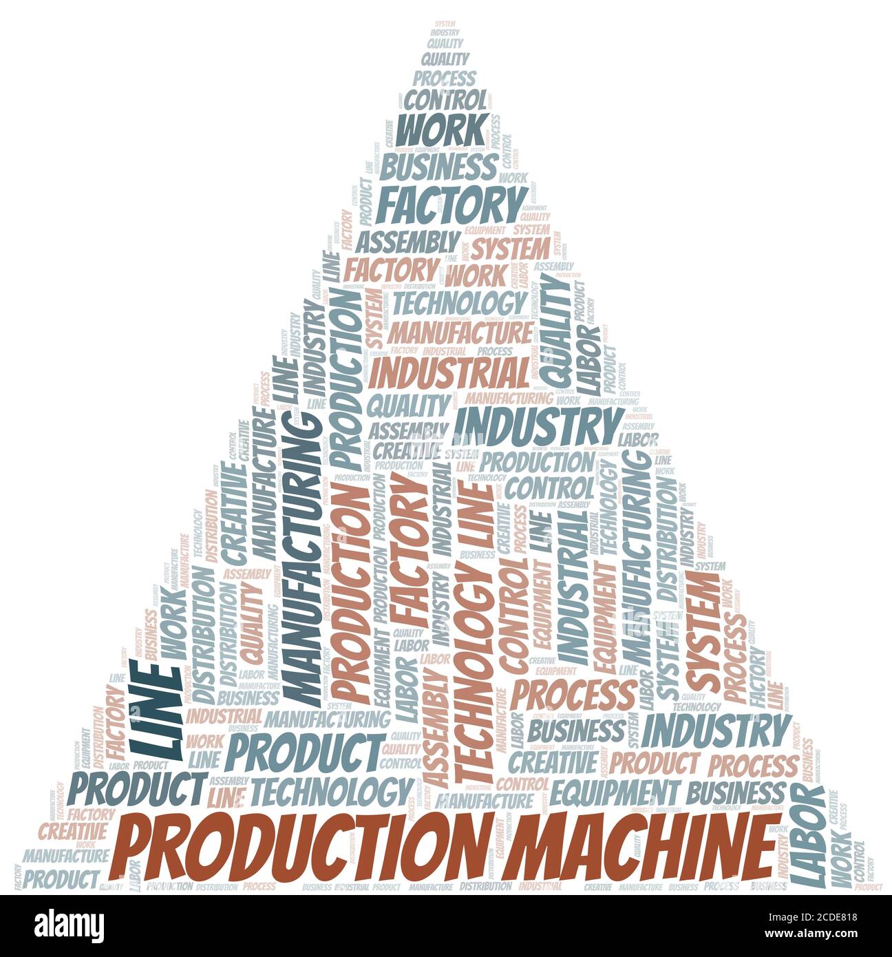 Production Machine word cloud create with the text only Stock Vector ...