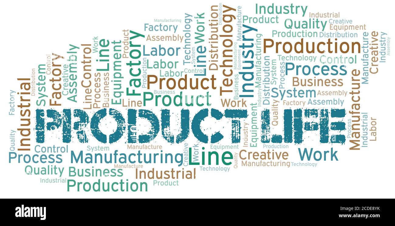 Product Life word cloud create with the text only Stock Vector Image ...