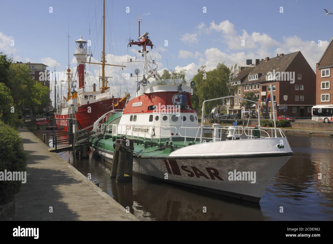 Museum harbour in Emden Stock Photo - Alamy