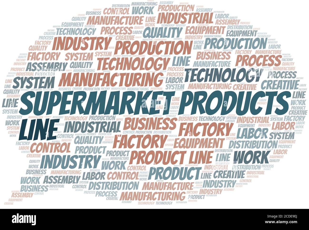 Supermarket Products word cloud create with the text only Stock Vector ...