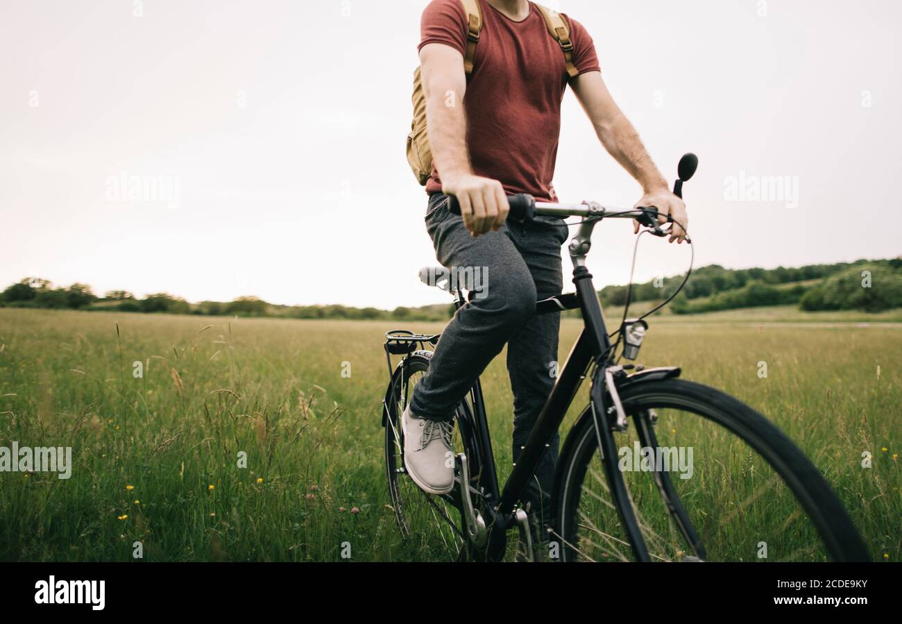 Bearded man cycling hi-res stock photography and images - Alamy