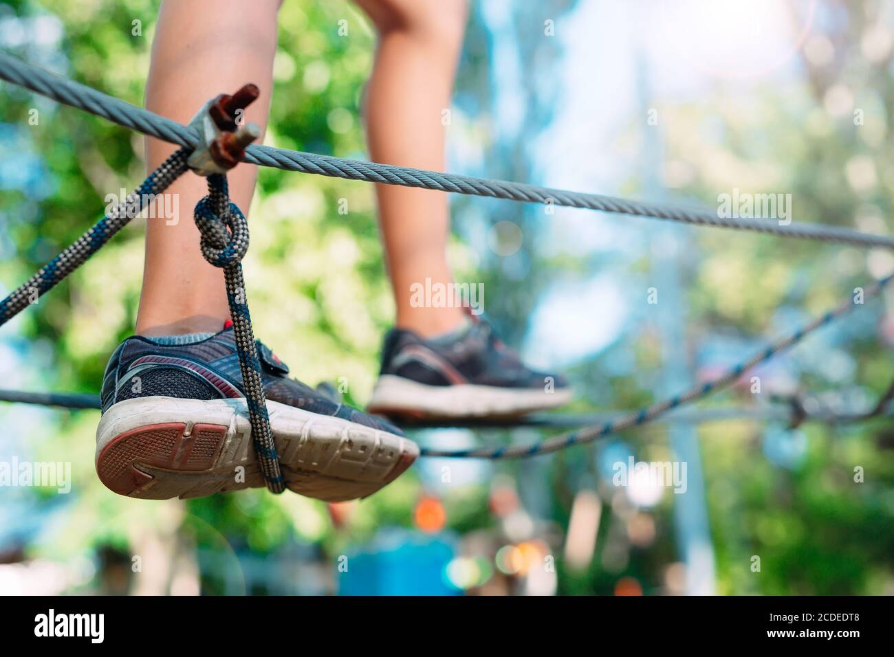 Rope playground feet hi-res stock photography and images - Alamy