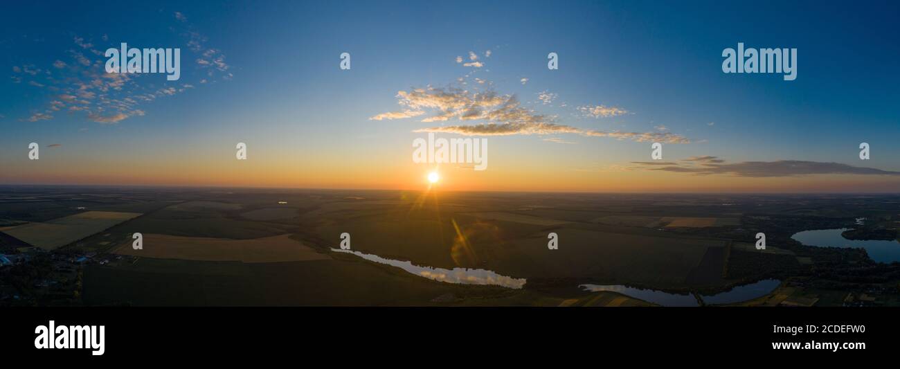 Clear sky without clouds at sunset. Background Stock Photo - Alamy