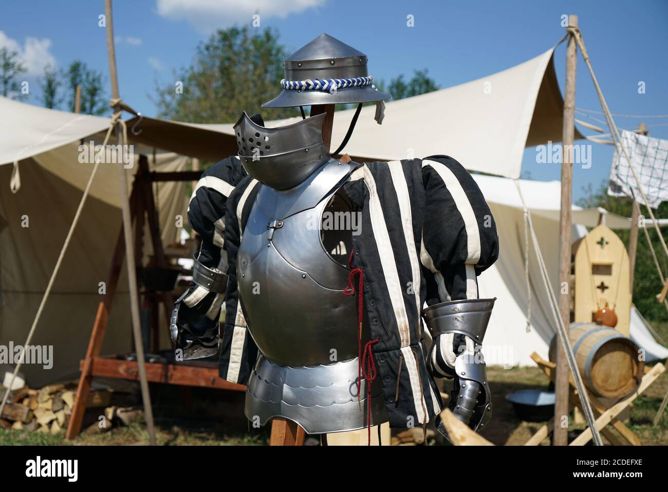 Steel medieval armor at the exhibition Stock Photo - Alamy
