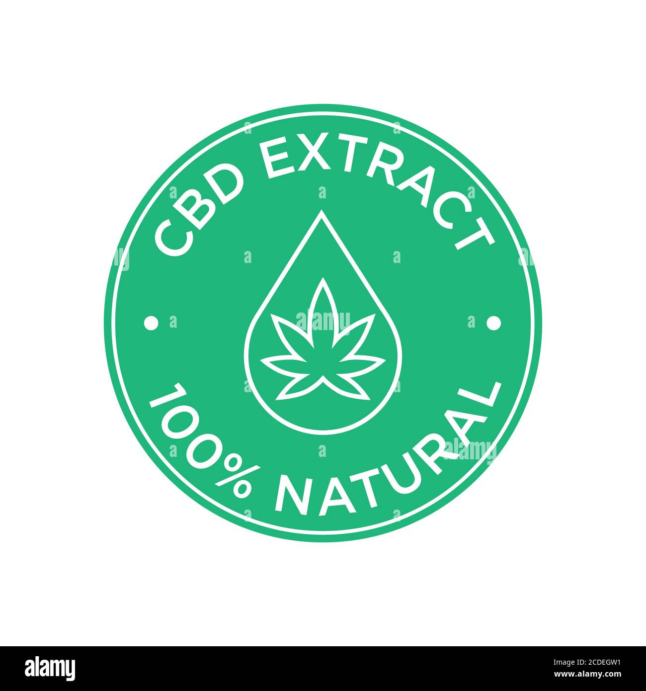 Cbd hemp oil icon Stock Vector Images - Alamy