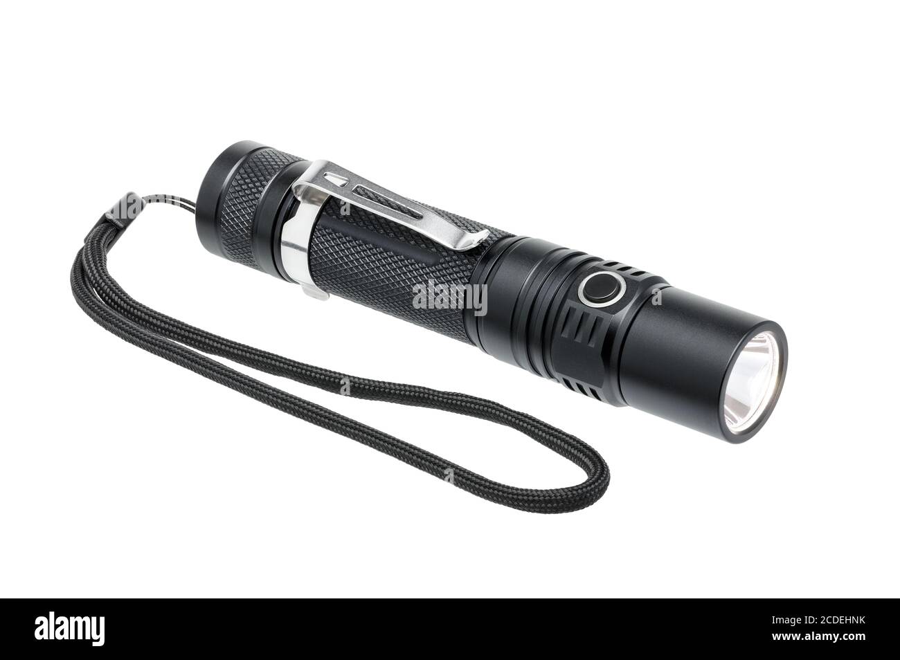 Modern black metal flashlight hi-res stock photography and images - Alamy