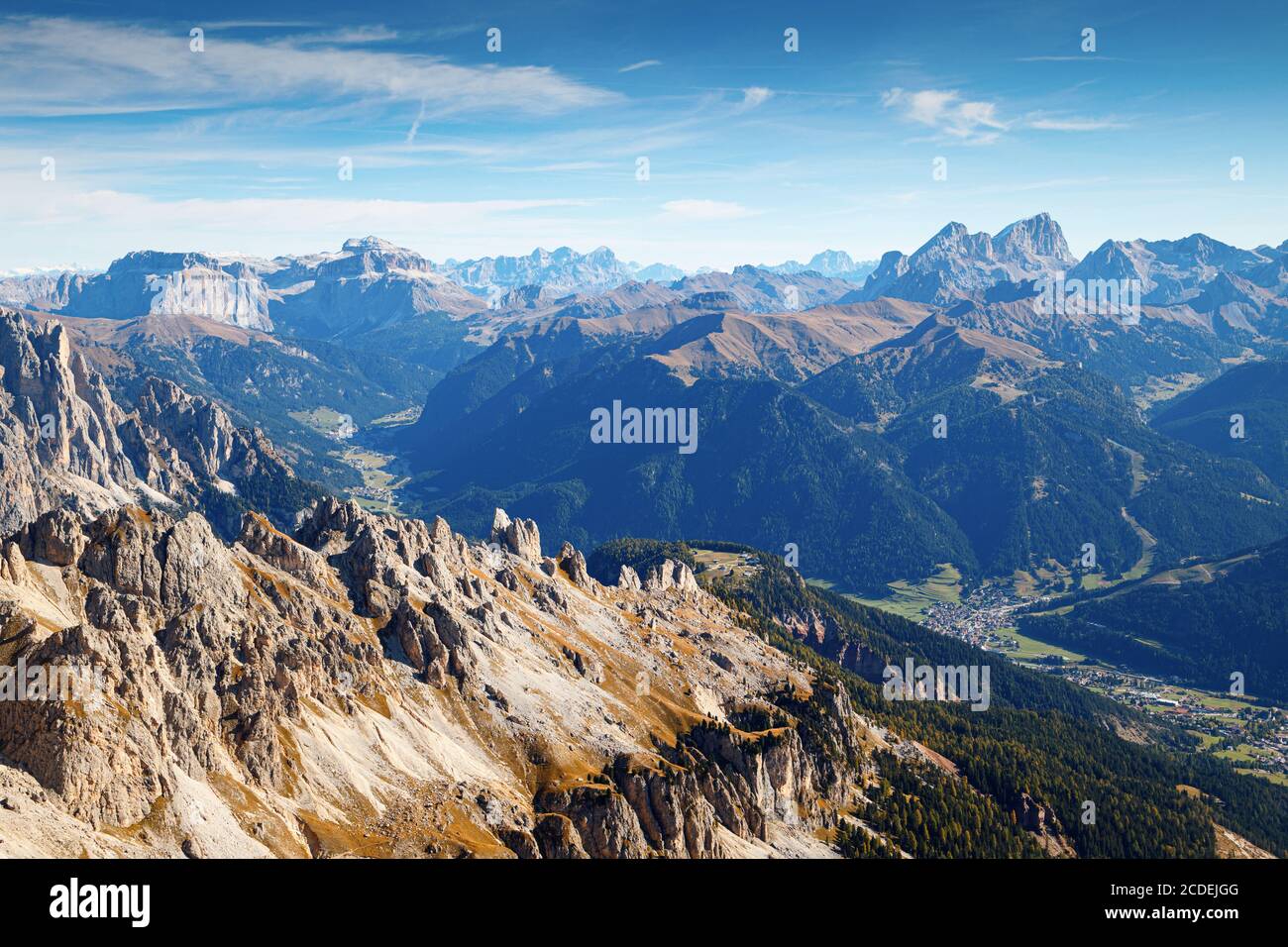 Beautiful alpine mountain landscape in the Dolomites. Italy Stock Photo ...
