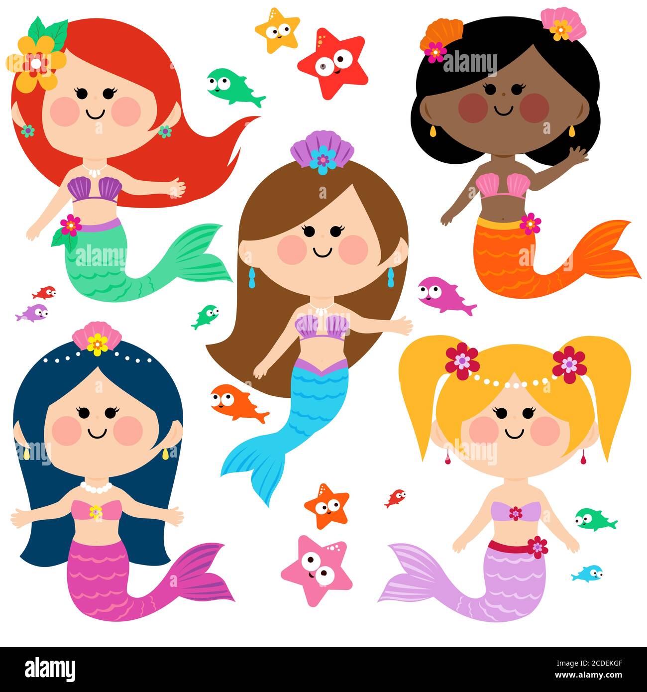 Pretty mermaids hi-res stock photography and images - Alamy