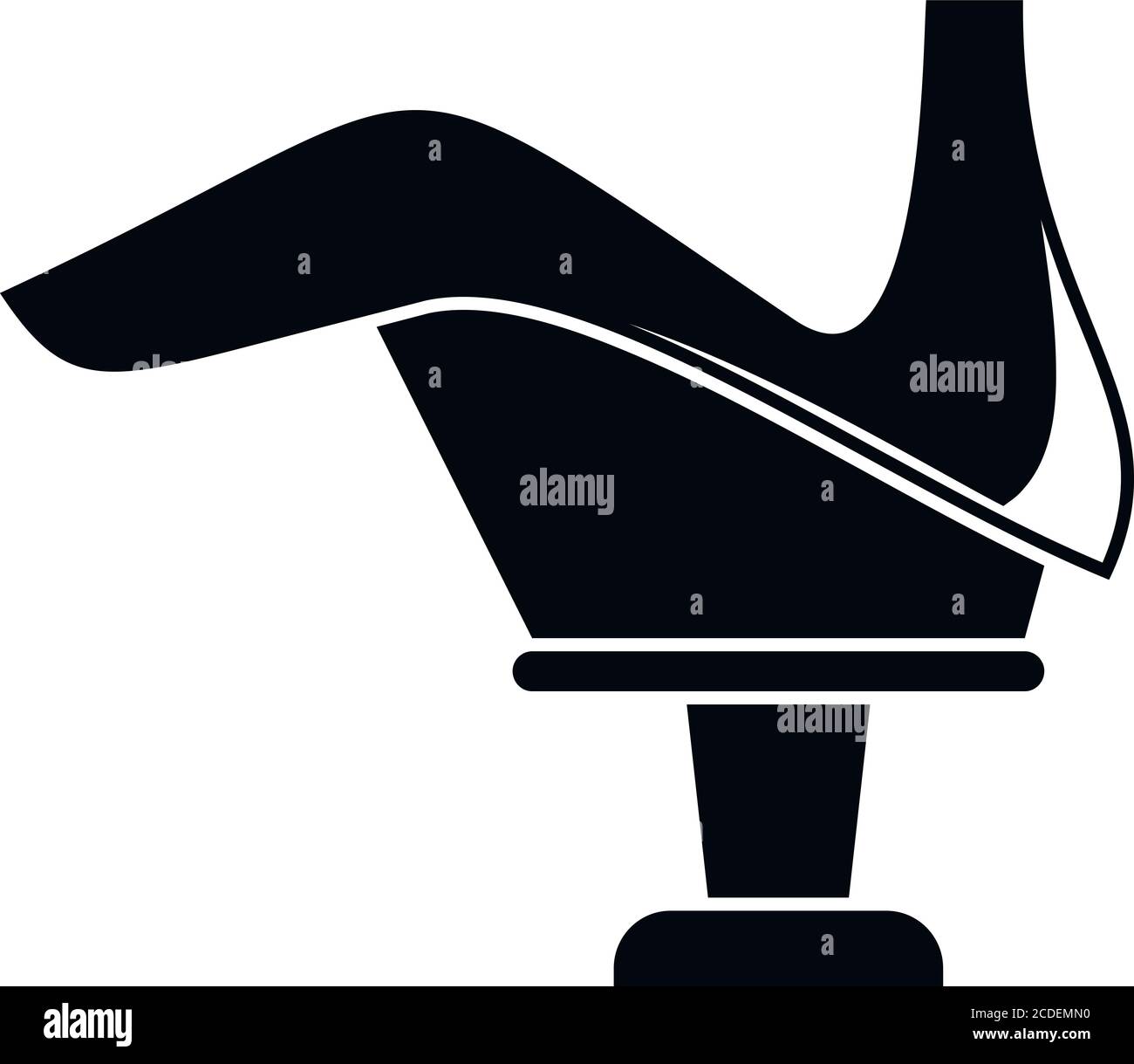 Woman shoe repair icon. Simple illustration of woman shoe repair vector ...