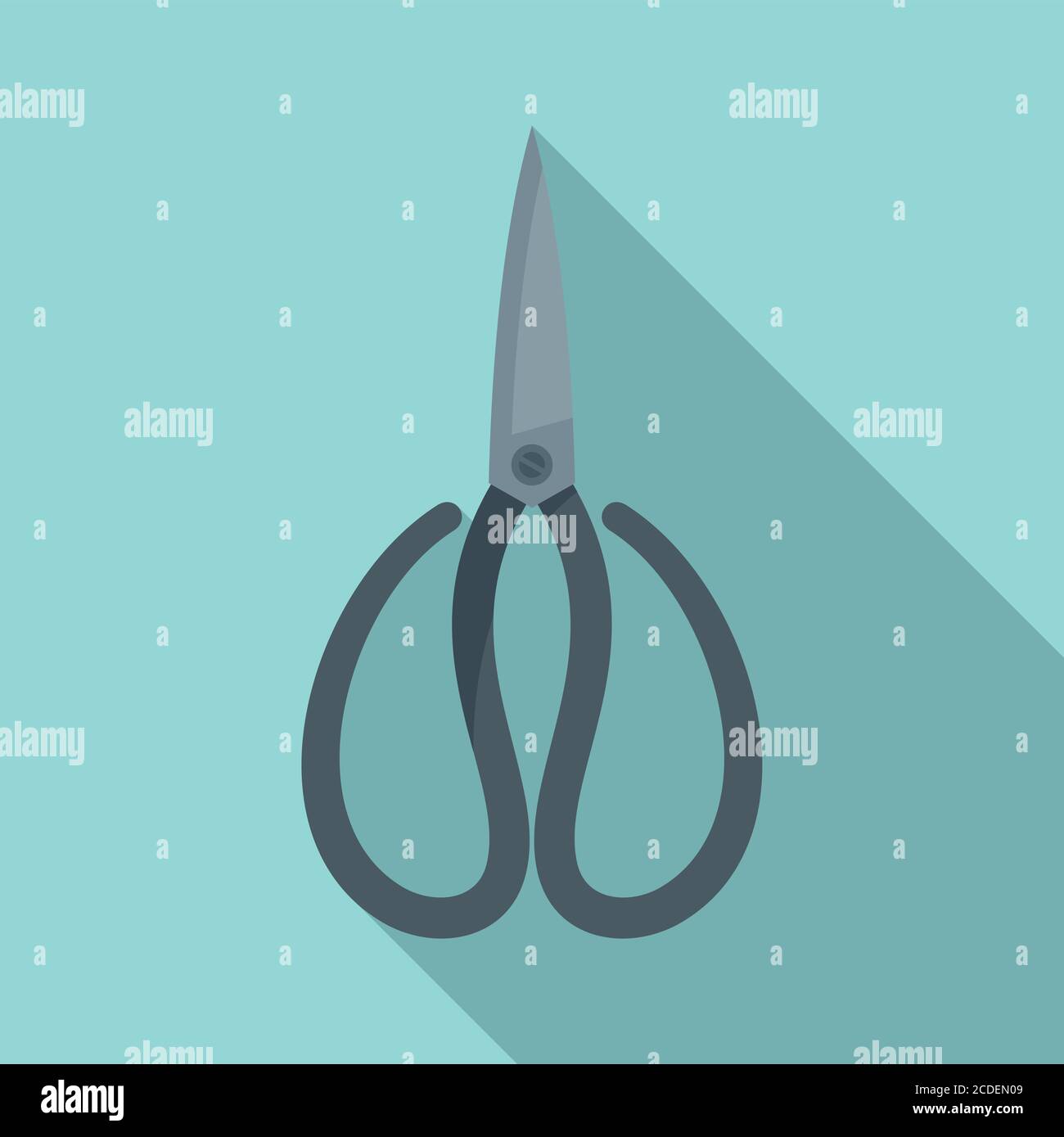 Shoe repair scissors icon. Flat illustration of shoe repair scissors ...