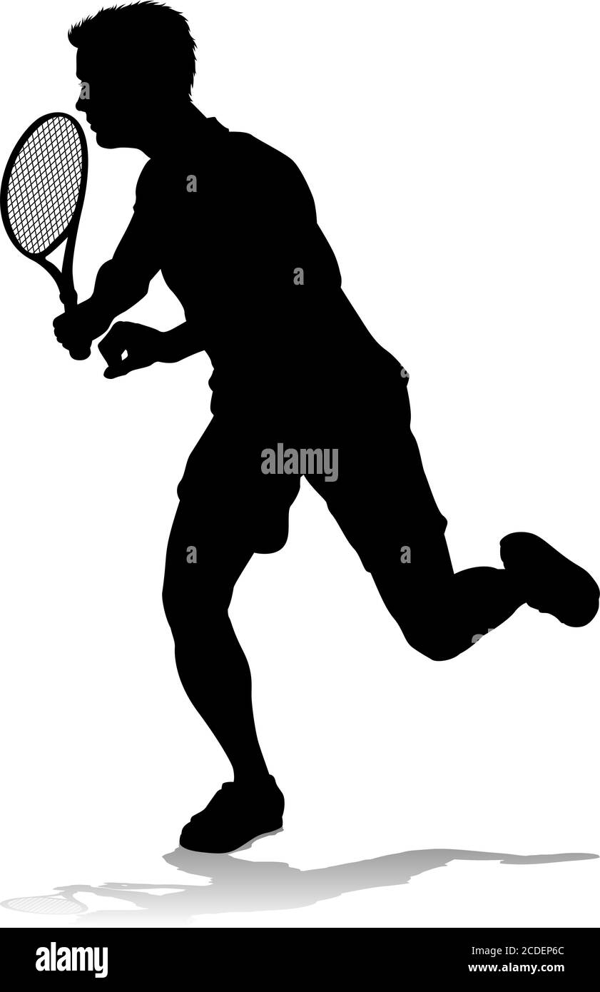 Man running silhouette Stock Vector Images - Alamy