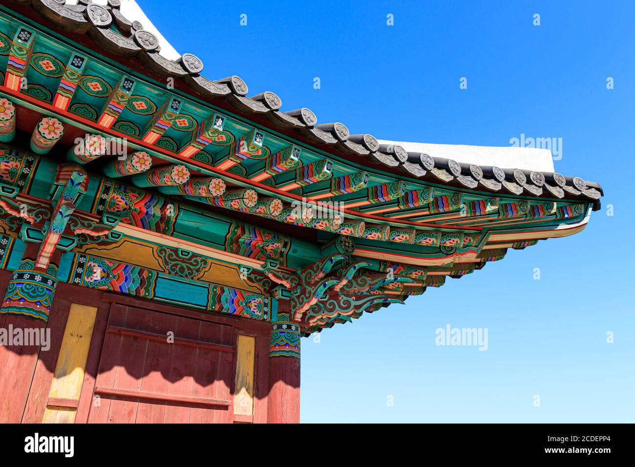Traditional Korean style architecture at Hanok Village. Traditional ...