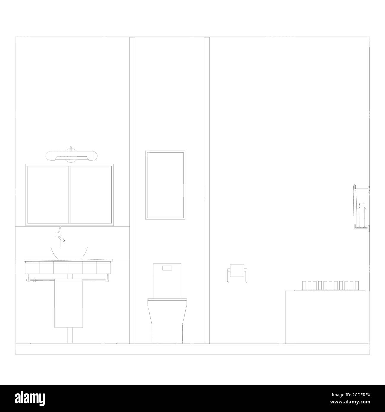 Draw a bath Black and White Stock Photos & Images - Alamy