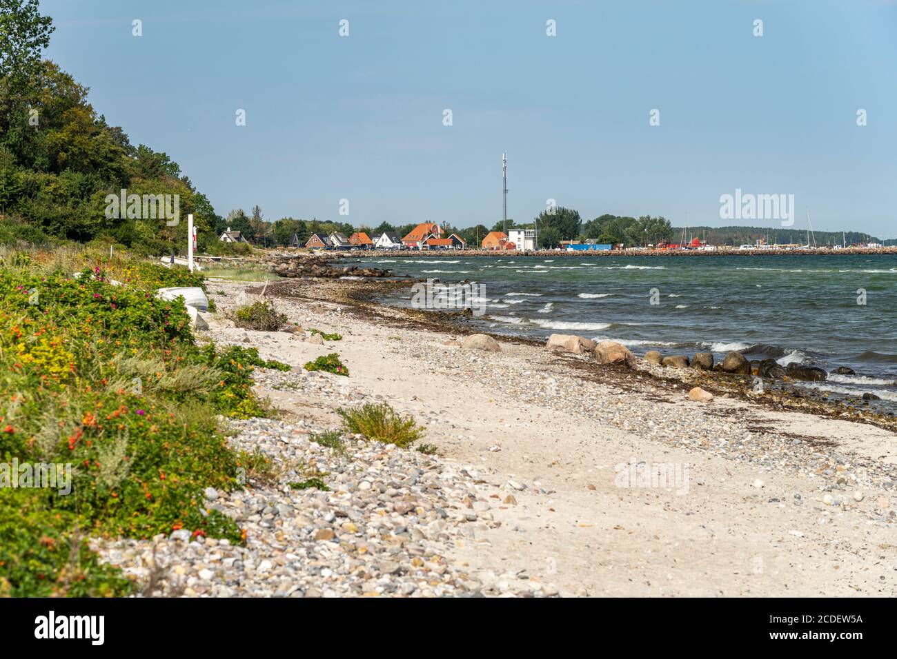 Am Strand von Spodsbjerg, Insel Langeland, Dänemark, Europa ...