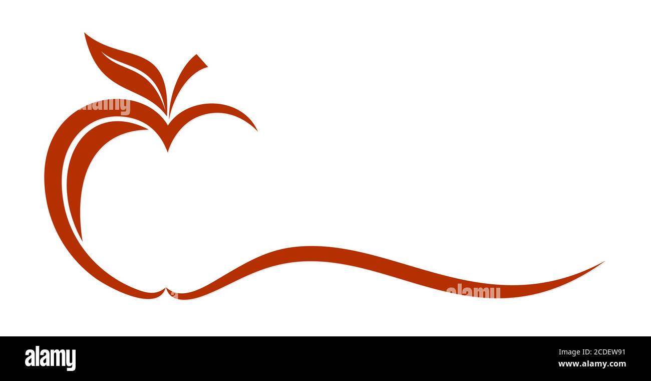 Stylized apple hi-res stock photography and images - Alamy