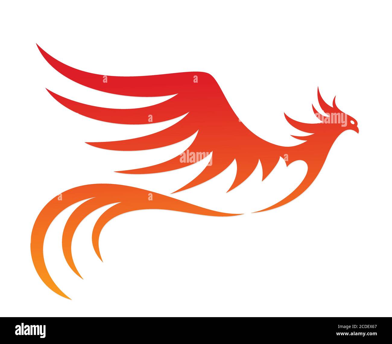 the Symbol of the Flying fiery bird Stock Vector Image & Art - Alamy