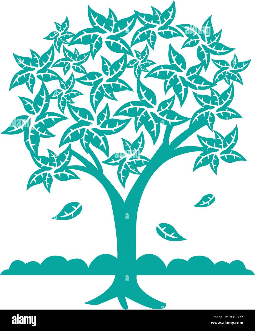 Tree silhouette texture Stock Vector Images - Alamy