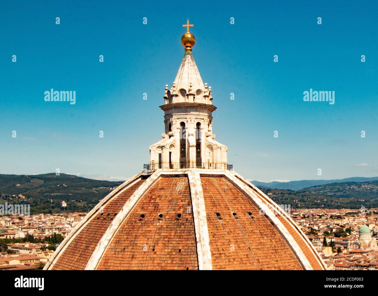 The symbol of Florence: Brunelleschi's famous and ancient dome Stock ...