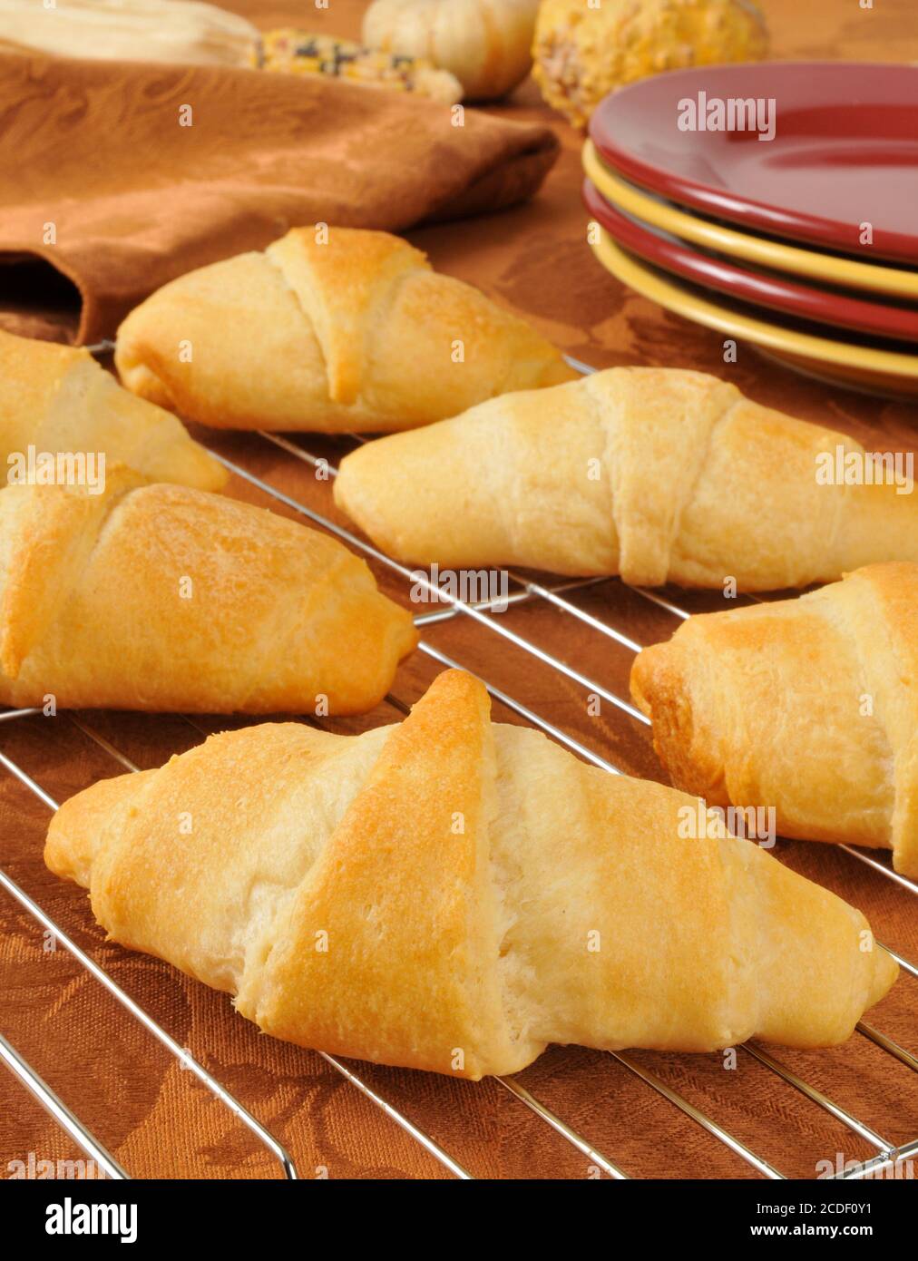 Golden croissants hi-res stock photography and images - Alamy