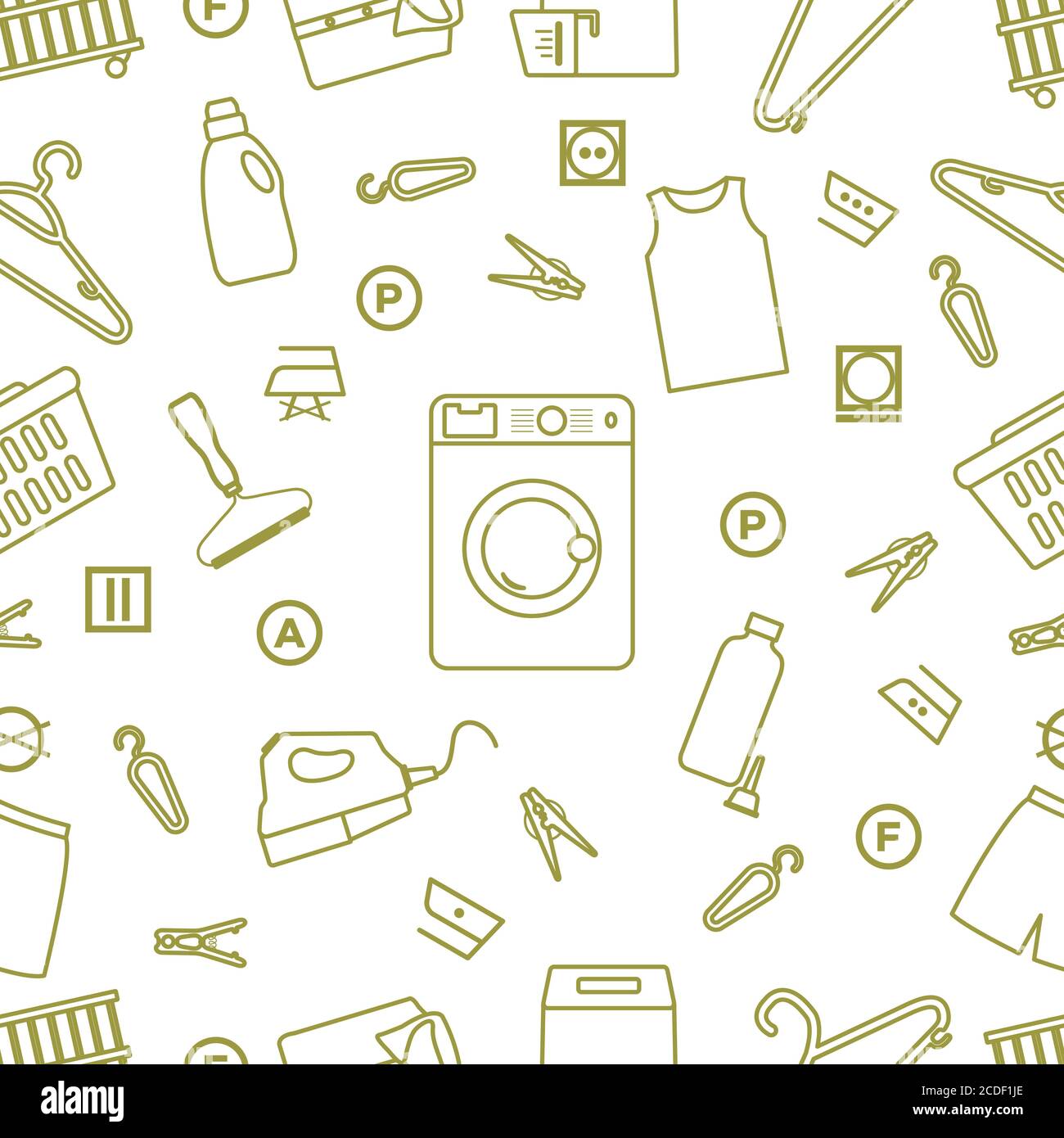 Vector seamless pattern Illustration Dry cleaning, laundry ...