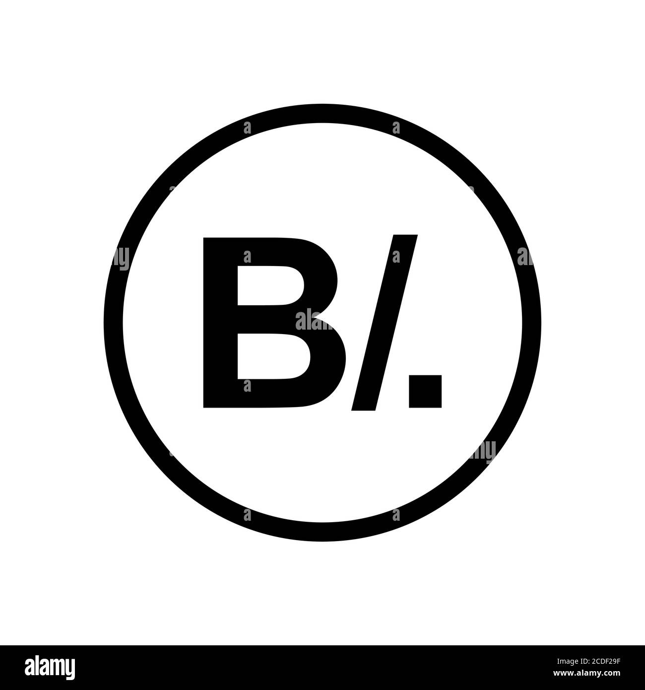 Balboa coin monochrome black and white. Current currency symbol Stock ...