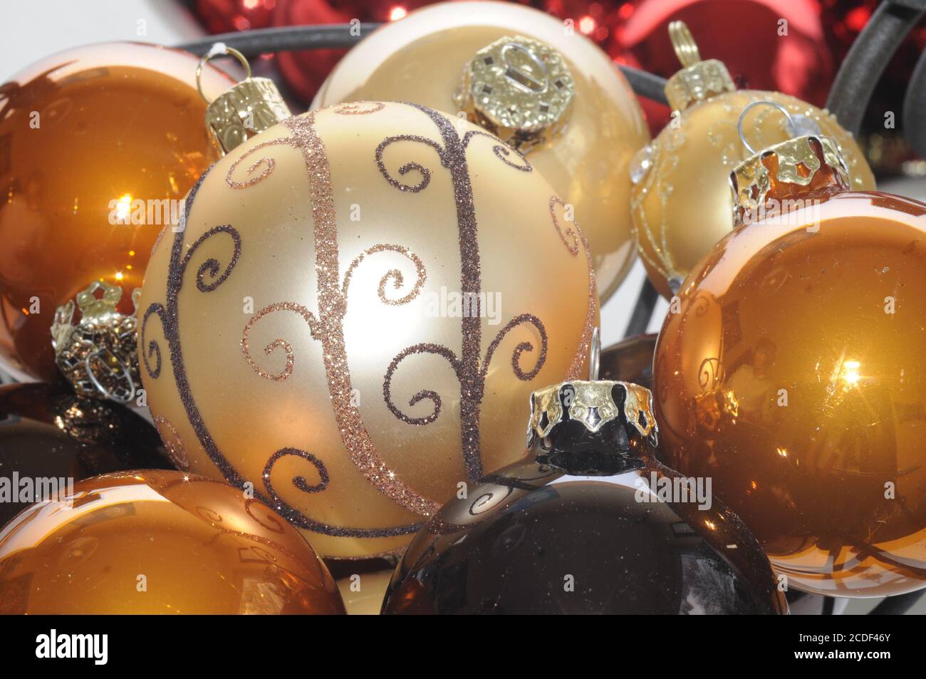 Christmas tree balls Stock Photo - Alamy