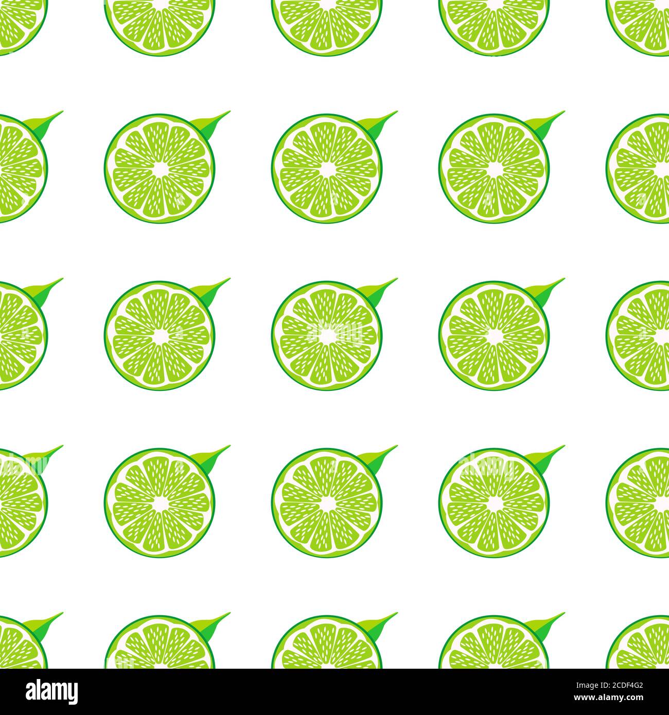 Illustration on theme big colored seamless green lime, bright fruit ...
