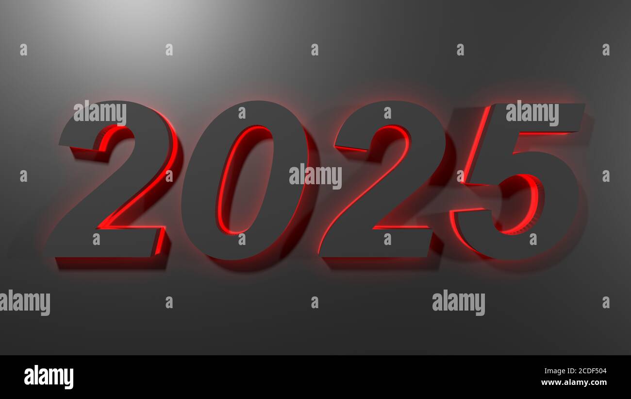 20205 black write on black surface with red backlight - 3D rendering ...
