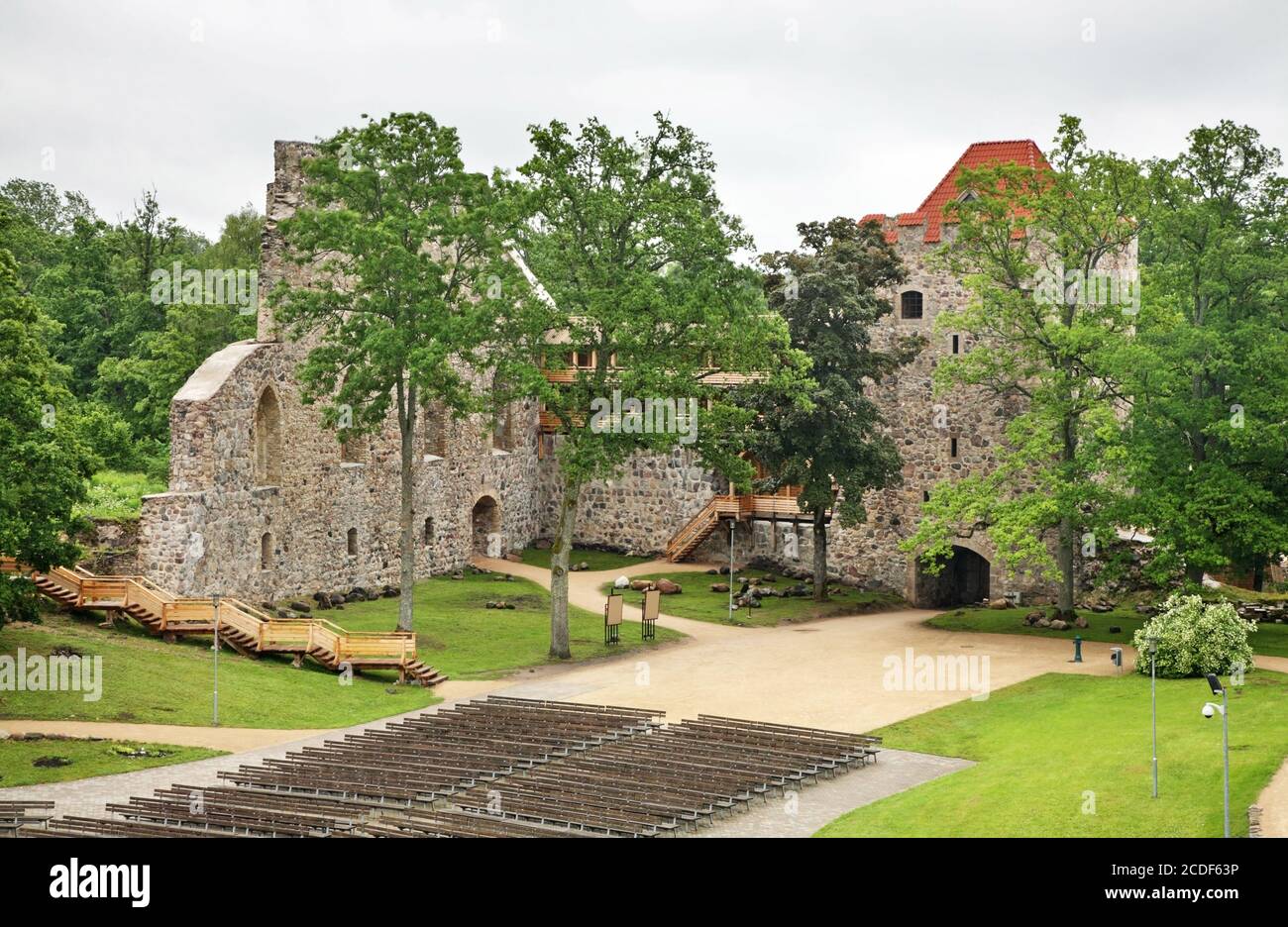 Sigulda Medieval Castle. Latvia Stock Photo - Alamy