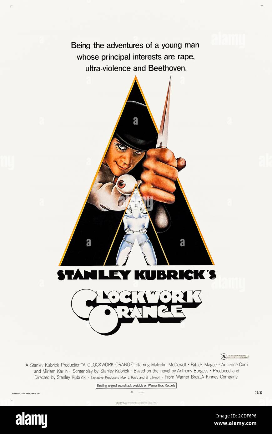 A Clockwork Orange (1971) directed by Stanley Kubrick and starring ...