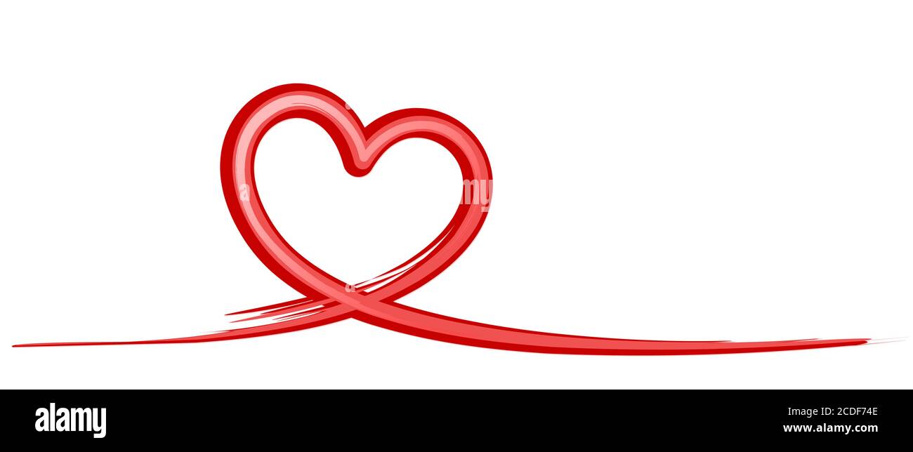 Symbol of the stylized red heart Stock Vector Image & Art - Alamy