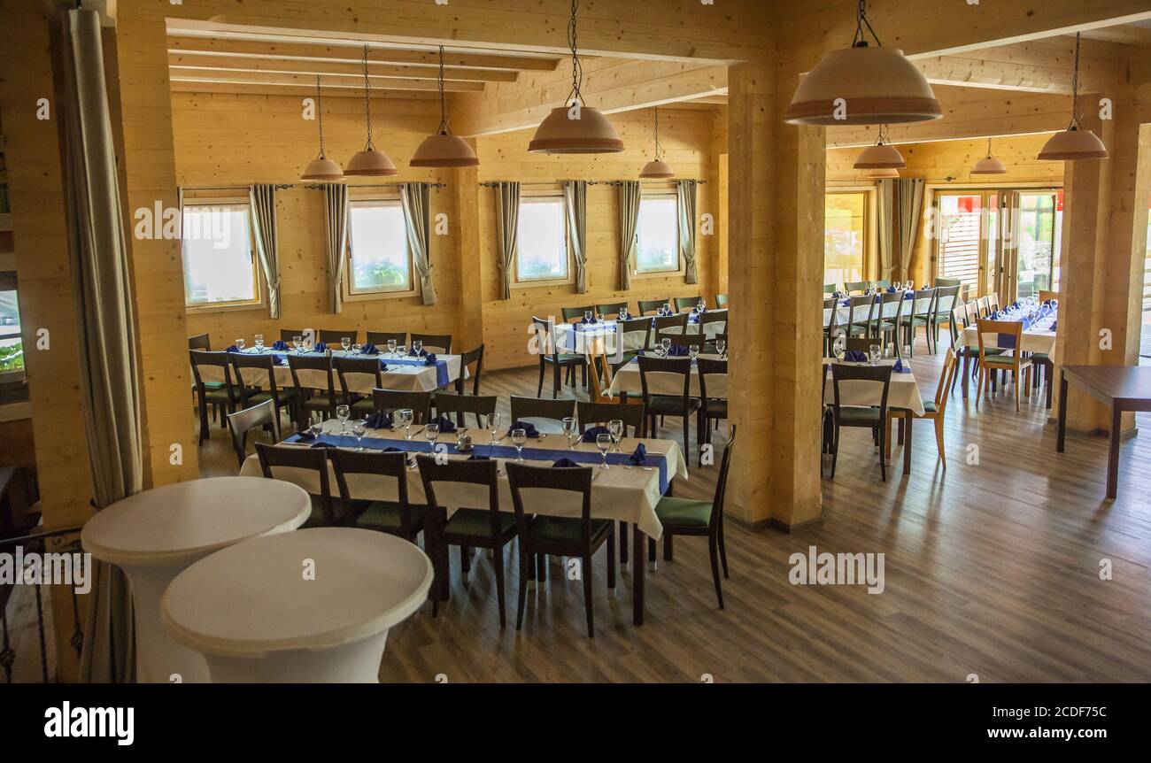 Comfortable interior of a restaurant Stock Photo - Alamy