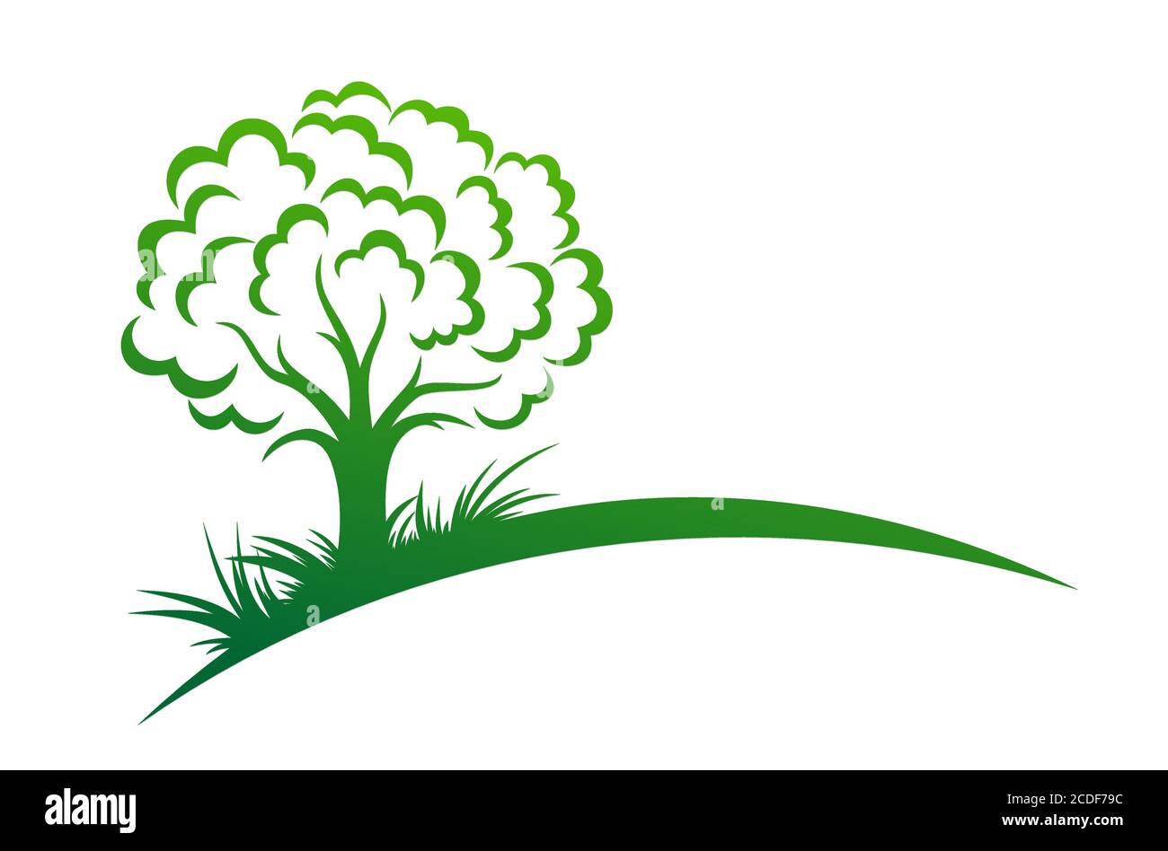 The stylized green forest symbol Stock Vector Image & Art - Alamy