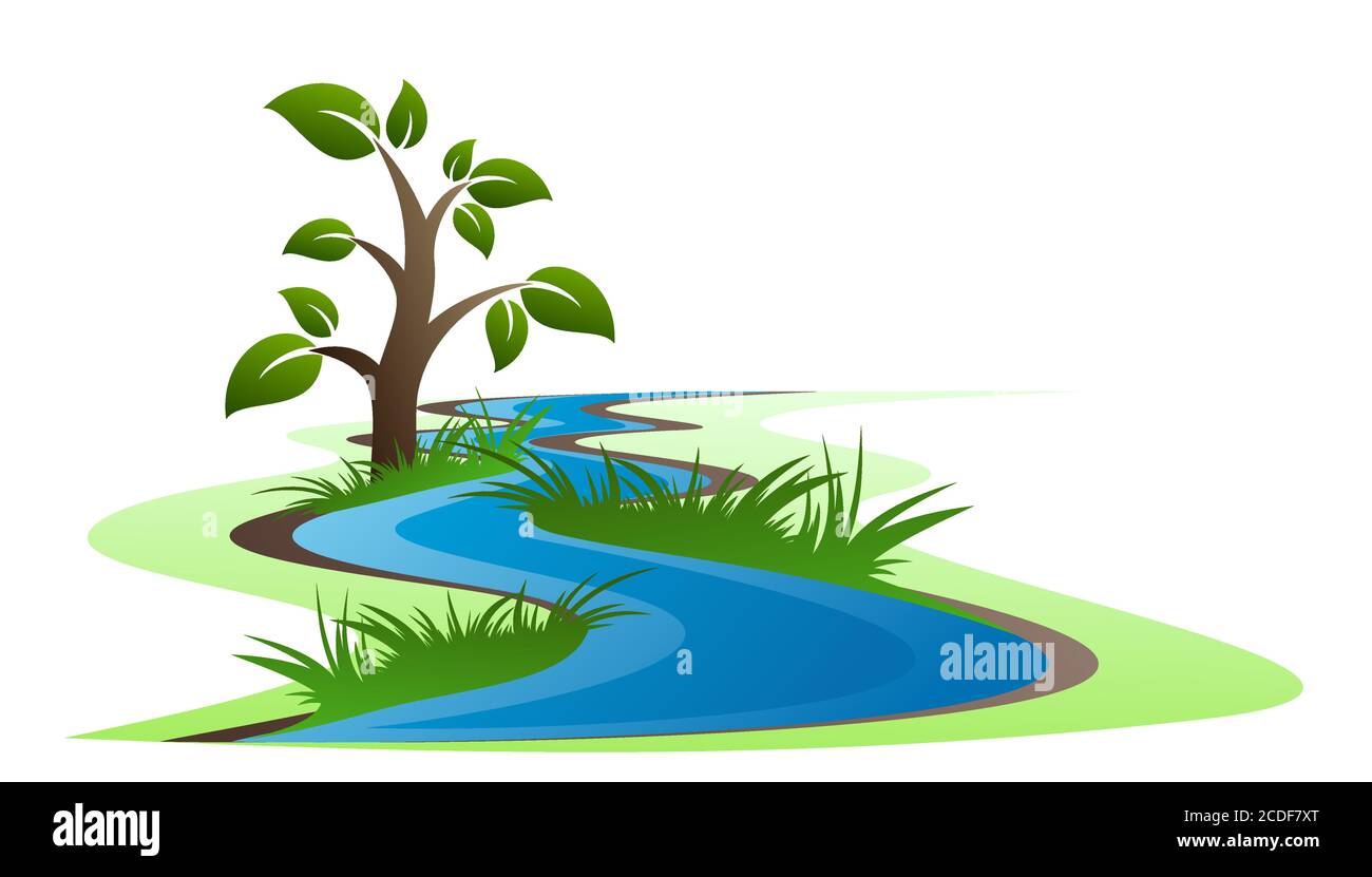 Winding River Drawing